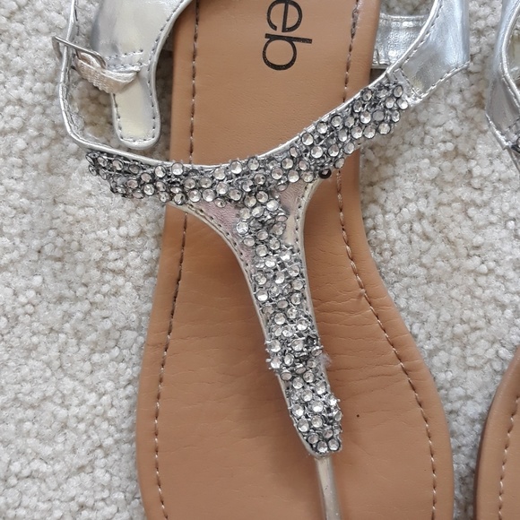 Deb | Shoes | Silver Sandals | Poshmark